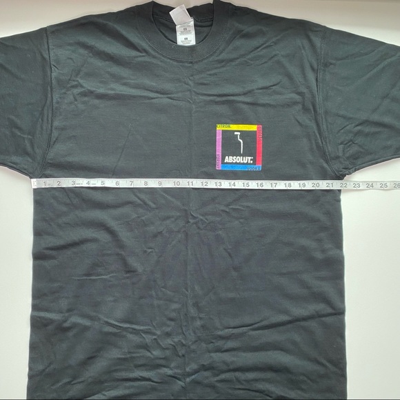 Absolut vodka | Shirts | Vintage Absolut Vodka Logo Mens Black Tshirt ...